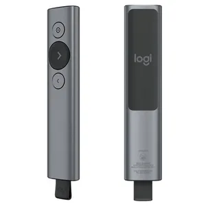 Puntero logitech spotlight plateado usb-bt recargable radio 30 metros ...